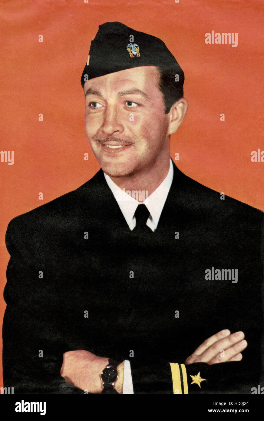 Robert Taylor in uniform while serving in the United States Navy, 1943 ...