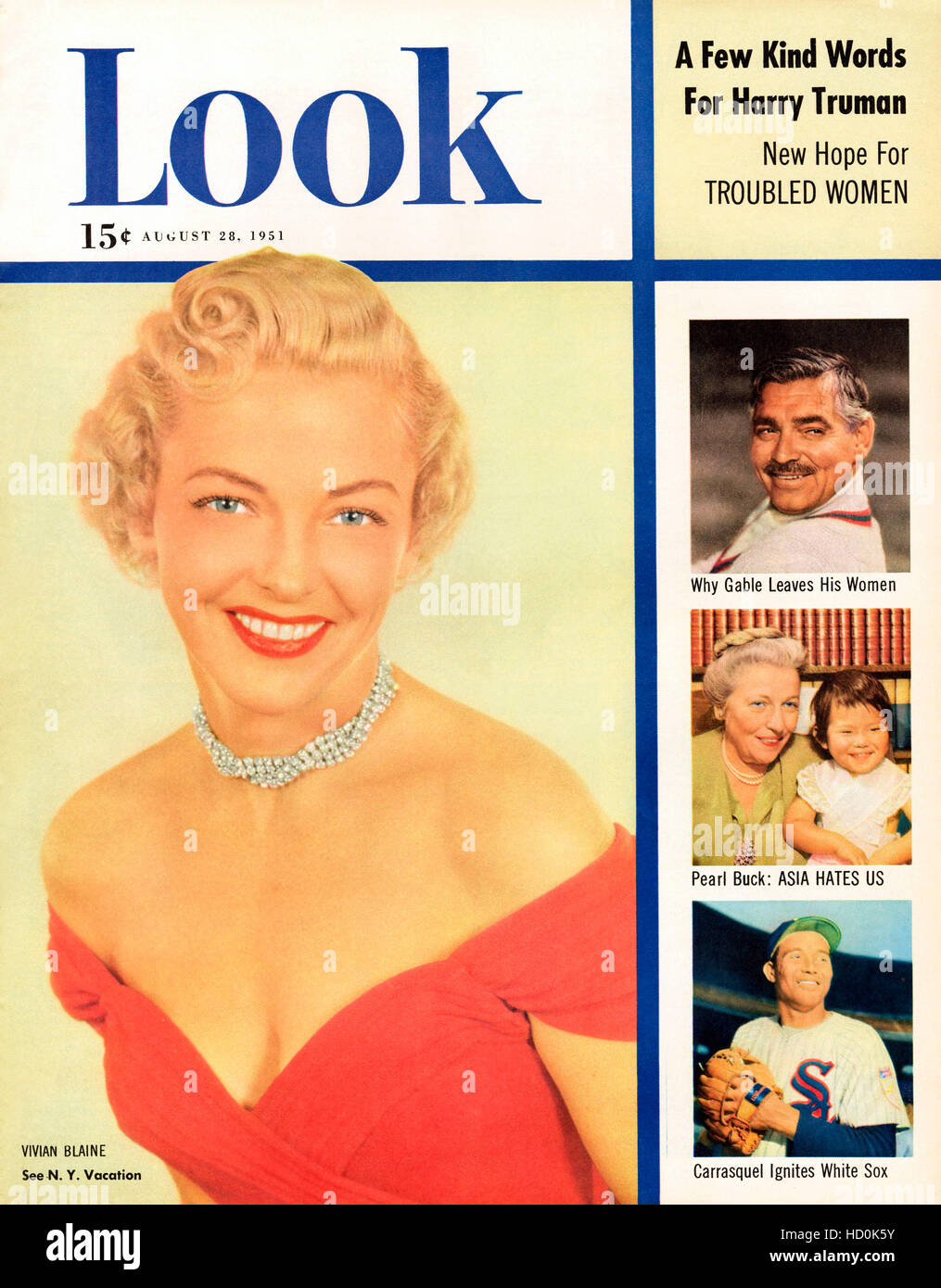 Clockwise from left, Vivian Blaine, Clark Gable, Pearl Buck, Chicago ...