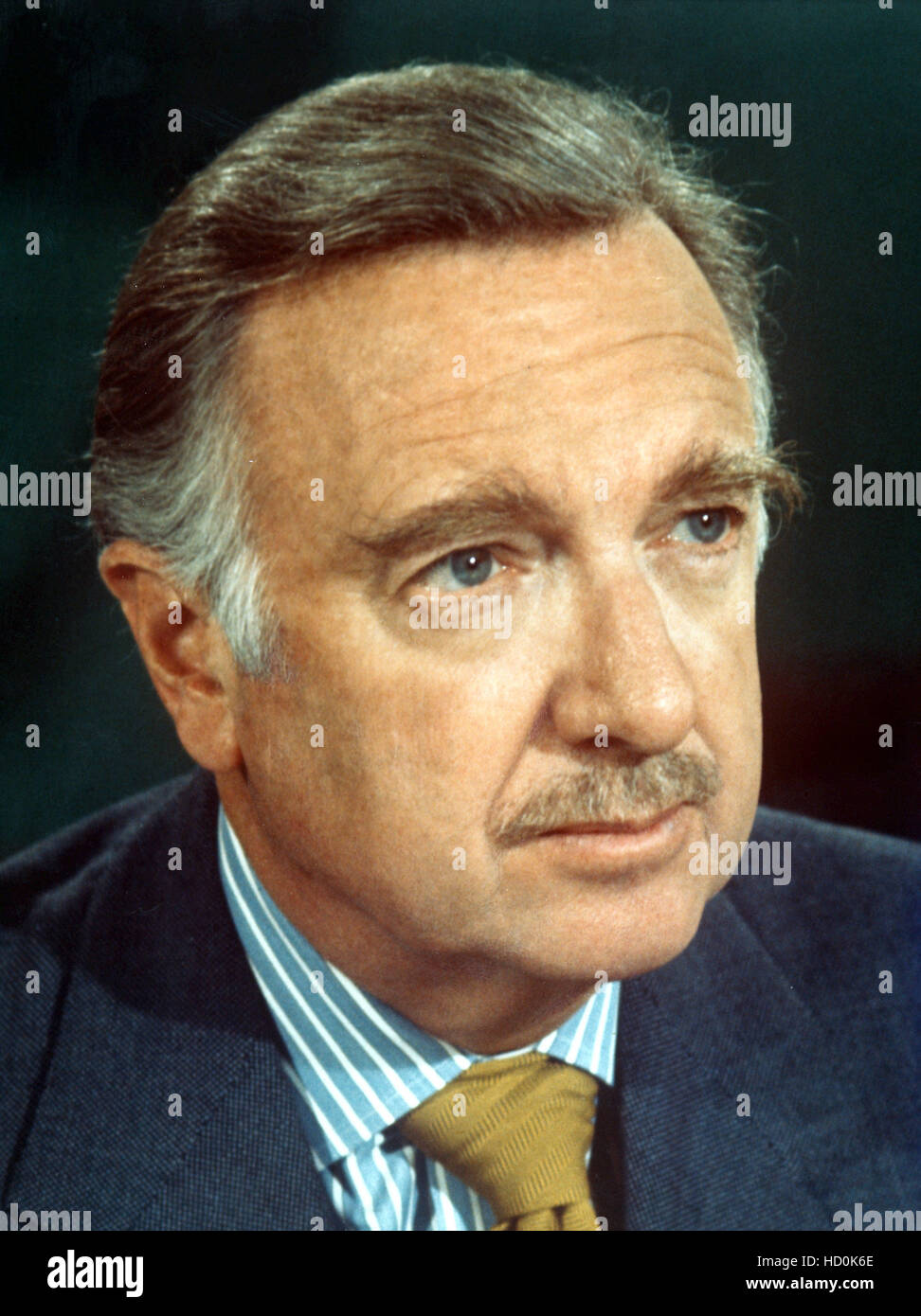 Walter Cronkite, CBS news, Campaign '80, 1980 Stock Photo - Alamy