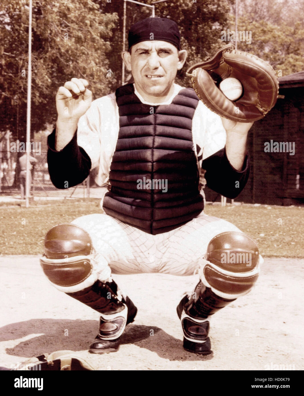 Yogi Berra, New York Yankees catcher from 1946-63 (1950s photo Stock ...