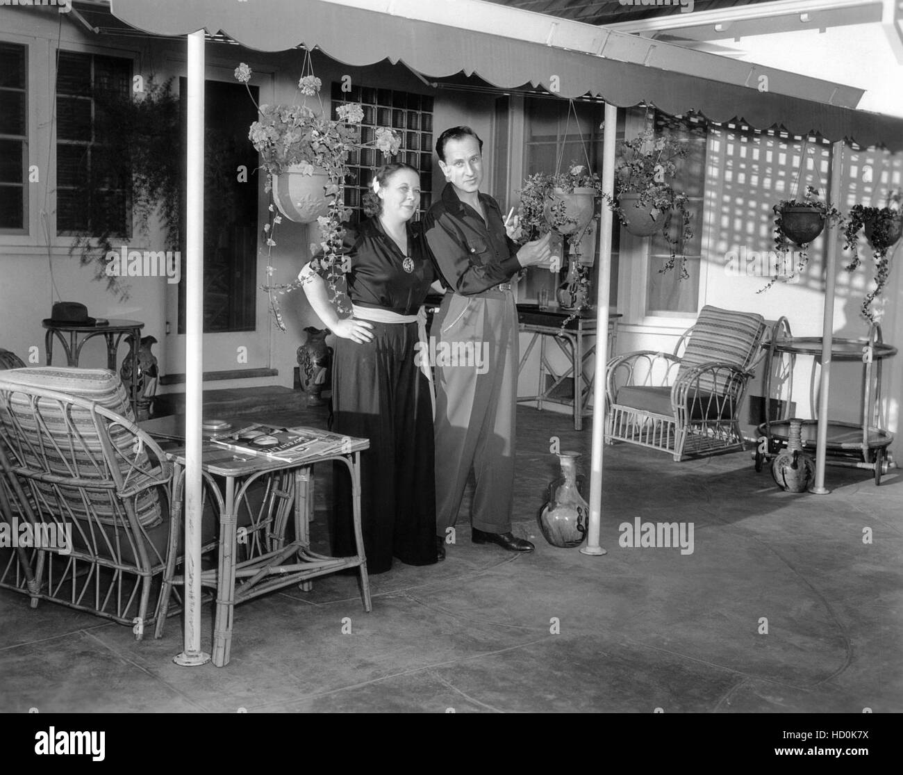 From left: Betty Abbott, Bud Abbott at home, 1941 Stock Photo - Alamy