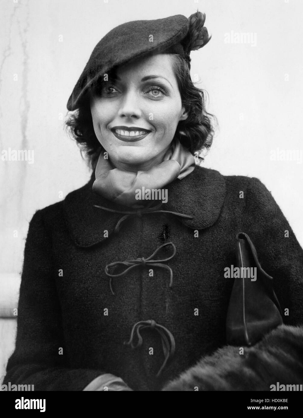 Adrienne Ames, arriving in New York on the S.S. Majestic, January 10 ...