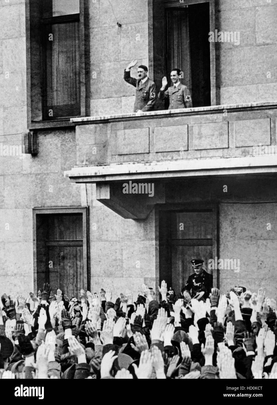 From left, top, Adolf Hitler, Joseph Goebbels, at the Germany ...