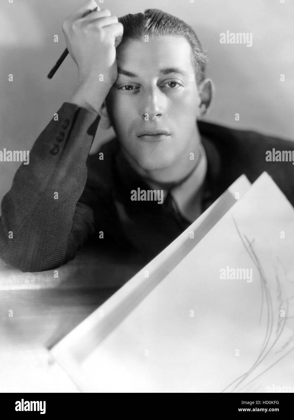 Adrian, (aka Gilbert Adrian), photo by Hurrell, ca. 1931 Stock Photo ...