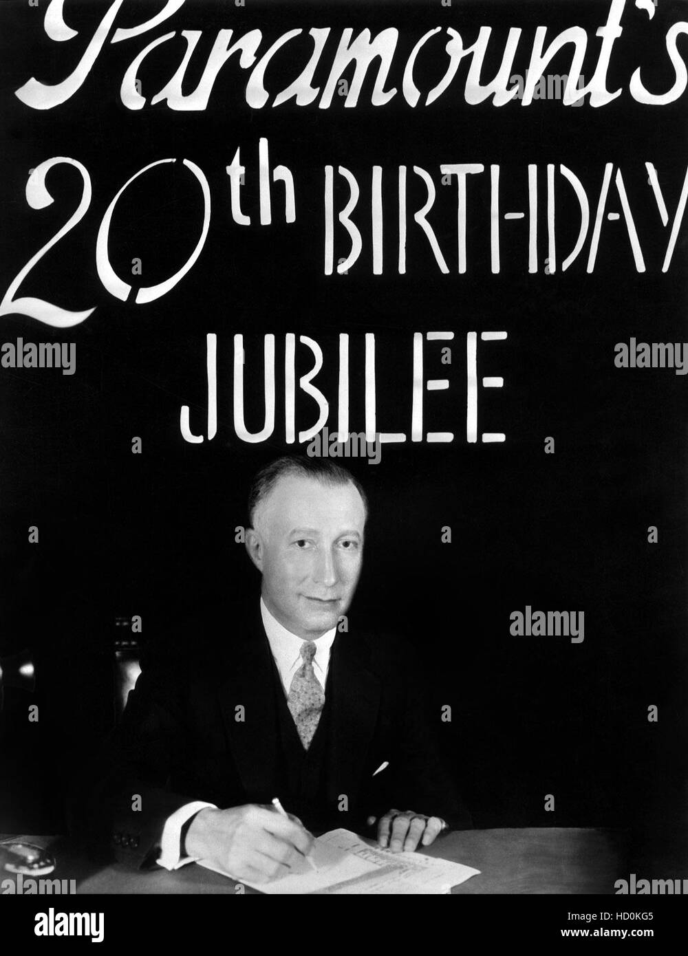 Adolph Zukor, 1930s Stock Photo - Alamy