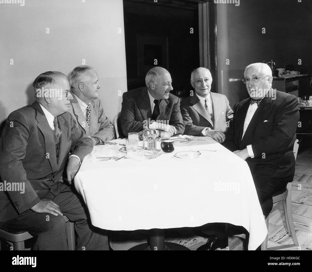 Lunching at Paramount are, from left, Paramount Vice President Y. Frank ...