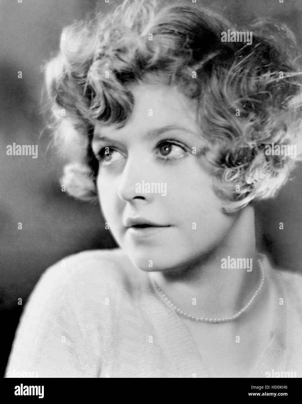 Broadway and early talking film actress Agnes Franey, ca. 1929 Stock ...