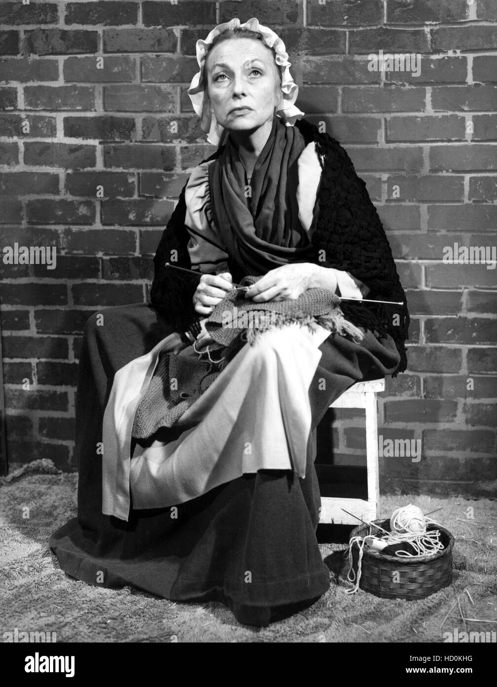 Agnes Moorehead as Madame DeFarge in Dickens A TALE OF TWO CITIES, CBS ...
