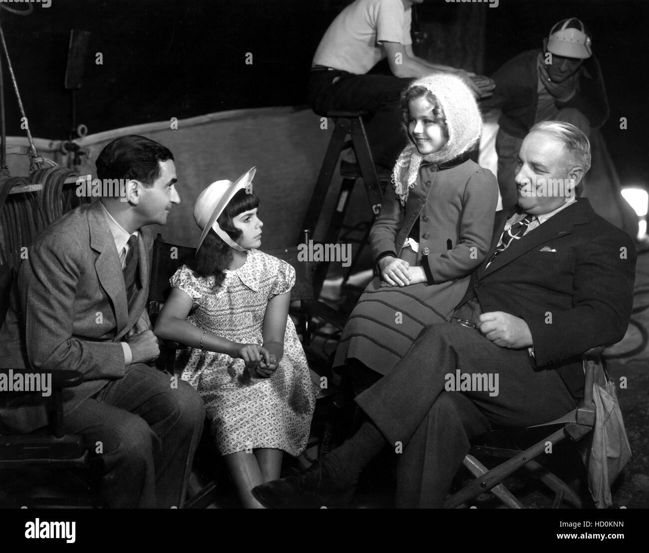 Irving Berlin, his daughter, Mary Ellin Berlin, Shirley Temple, and ...