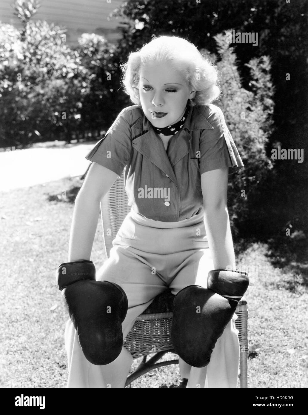 Alice Faye posing in boxing gloves, ca. 1934. © 20th Century-Fox Film ...