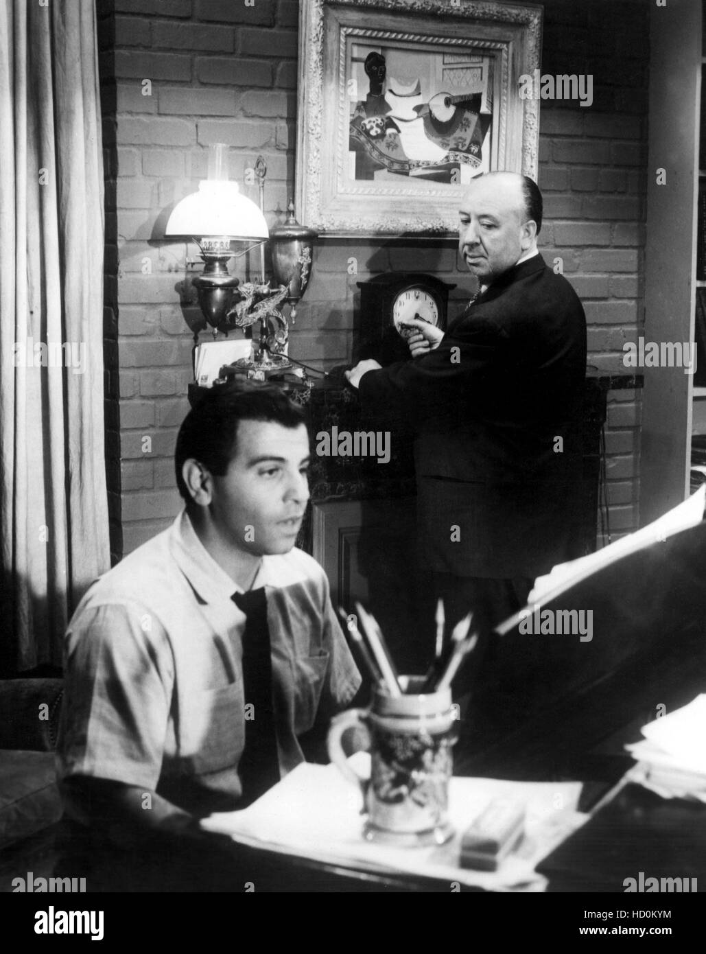 REAR WINDOW, director ALFRED HITCHCOCK makes a cameo appearance, as ...