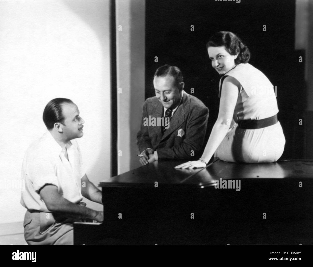 Composers/songwriters Nacio Herb Brown and Arthur Freed audition a ...