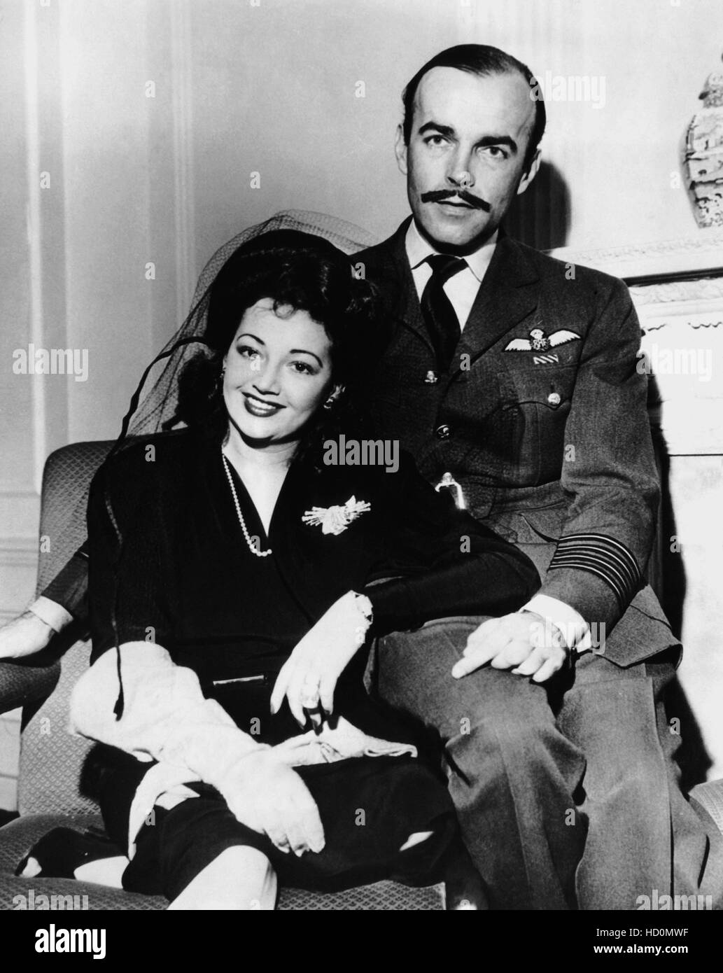 Arline Judge and her fourth husband, RAF captain James Addams, at the ...