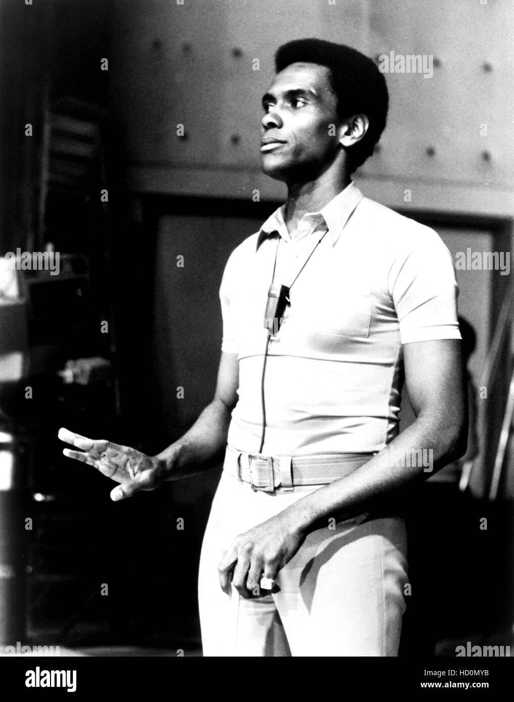 Arthur Mitchell gives gentle hand cue to performers, circa 1970s Stock ...