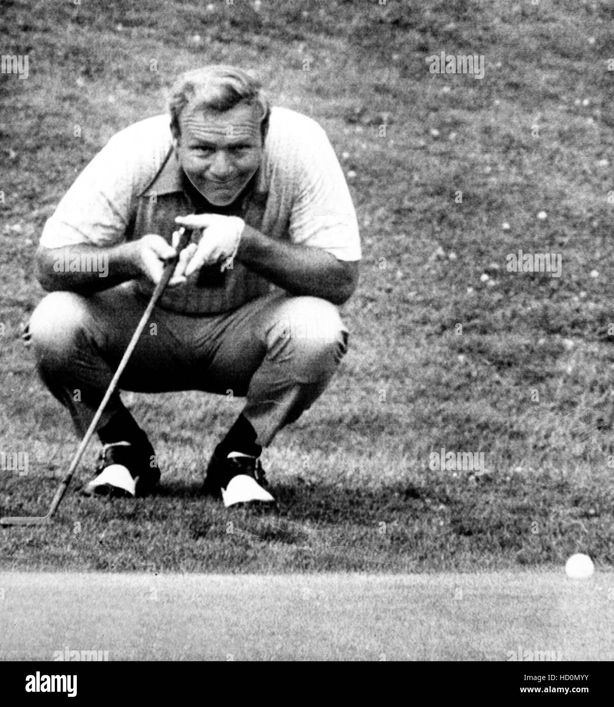 Golf champion Arnold Palmer, at the Westchester Open, 1971 Stock Photo ...