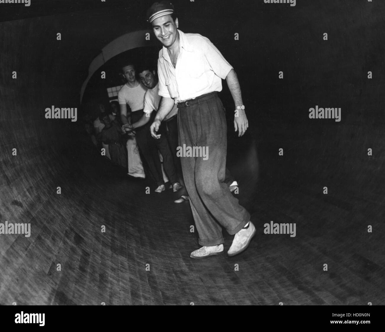 Cliff Leeman, Tony Pastor and Artie Shaw in the Barrel of Fun ride at ...