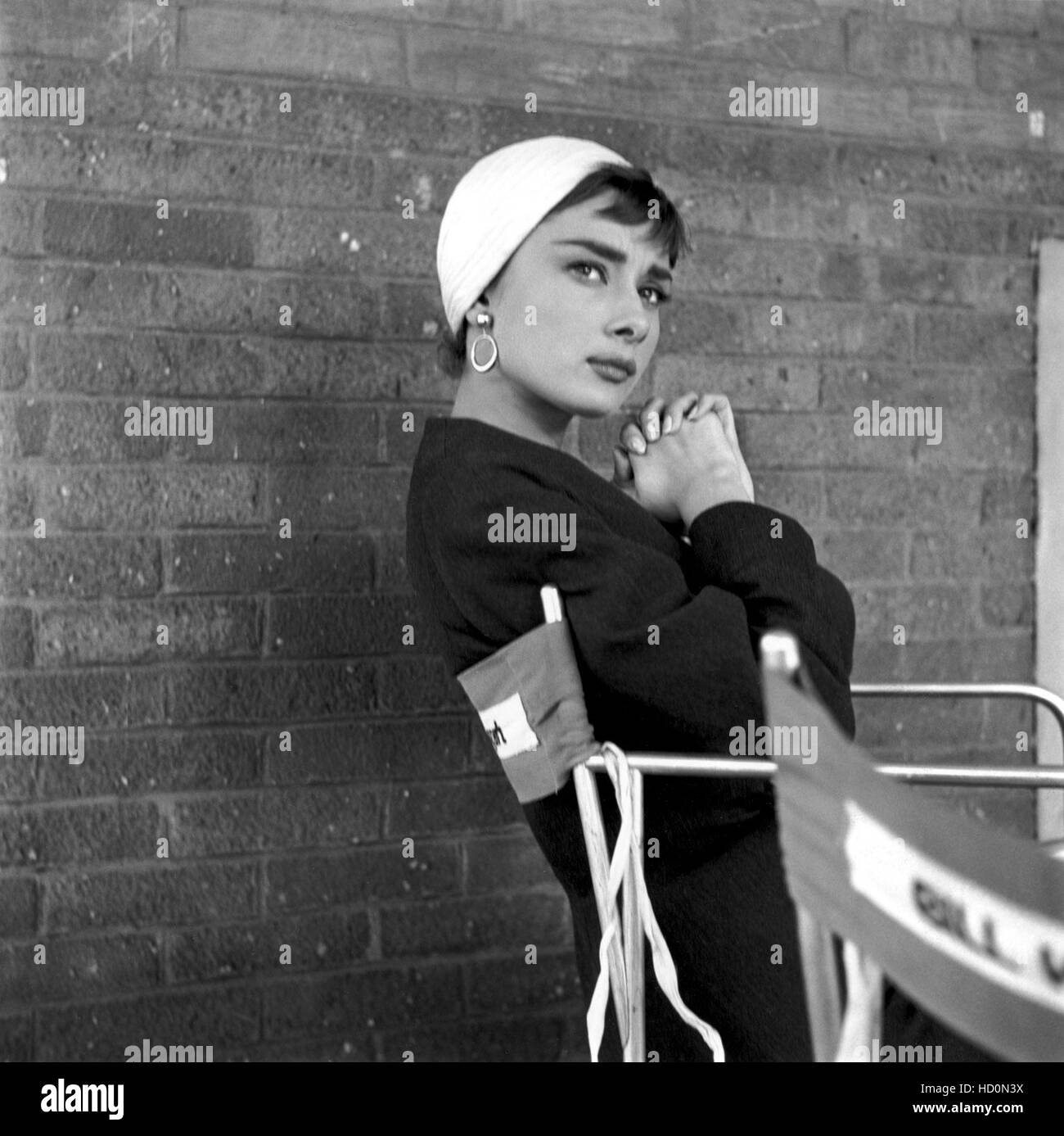 Audrey Hepburn on the set of SABRINA, 1954 Stock Photo - Alamy
