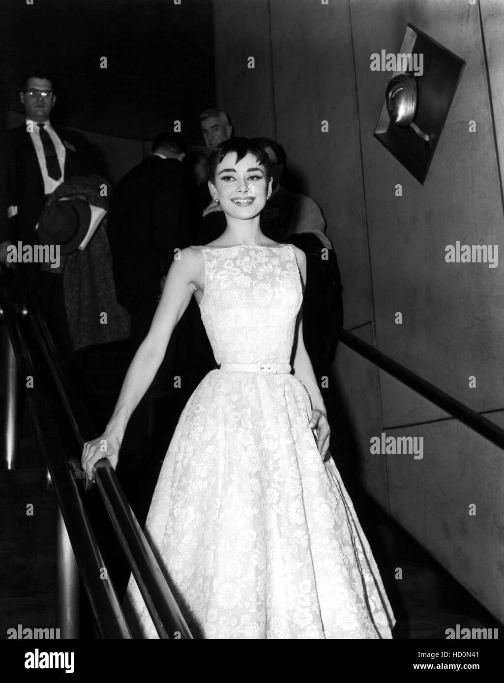 Audrey Hepburn at the Academy Awards, 1954 Stock Photo - Alamy