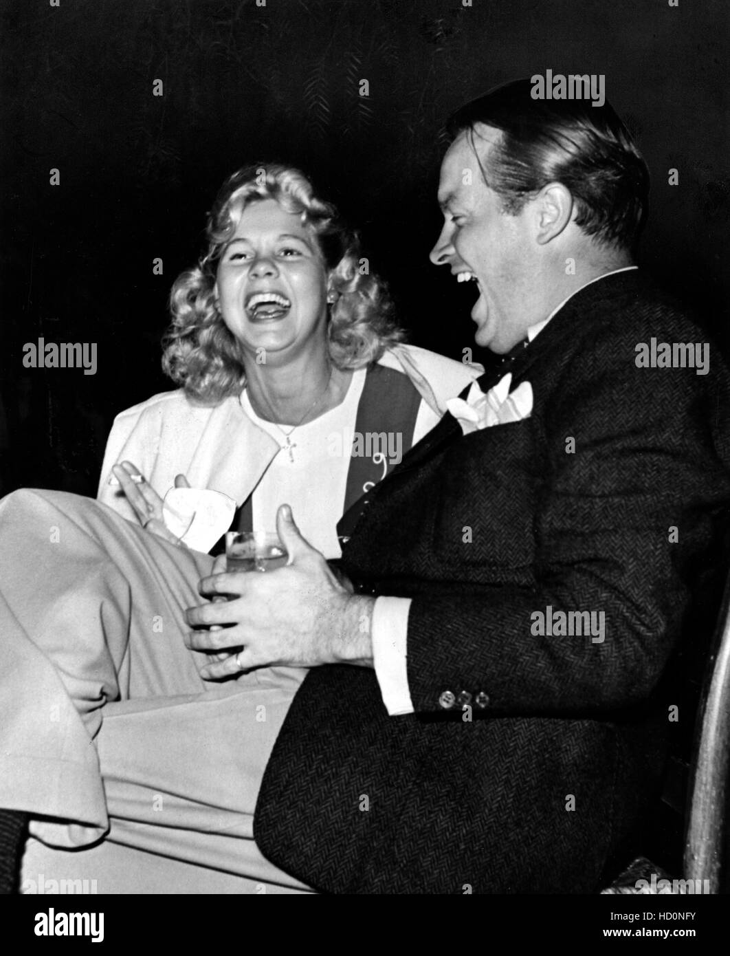 Bob Hope, with June Preisser at a surprise birthday party for Peter ...