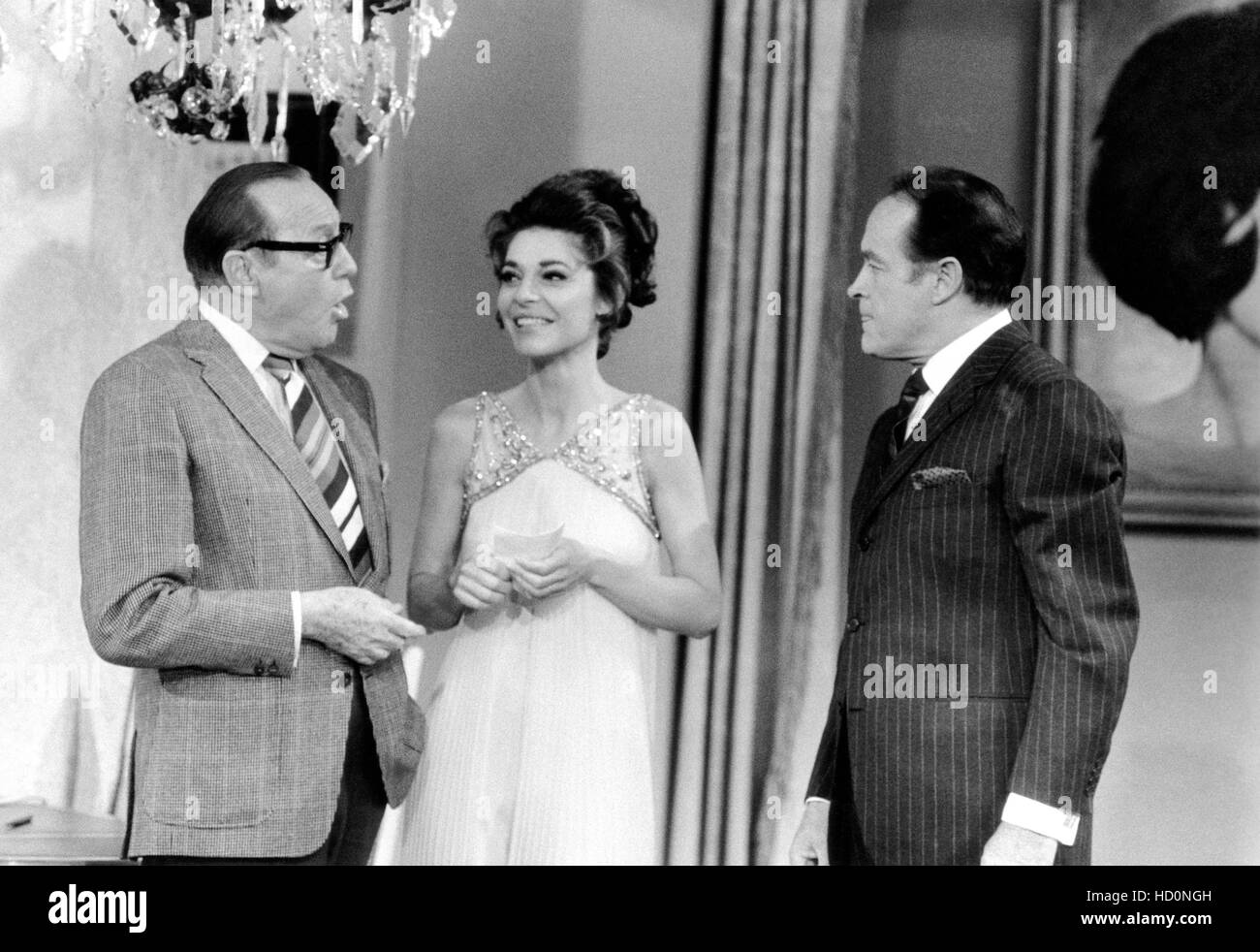 Jack Benny, Anne Bancroft, Bob Hope, ca. late 1960s Stock Photo - Alamy
