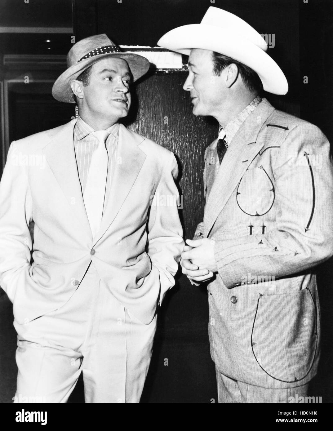 from left: Bob Hope, Roy Rogers, ca. 1952 Stock Photo - Alamy