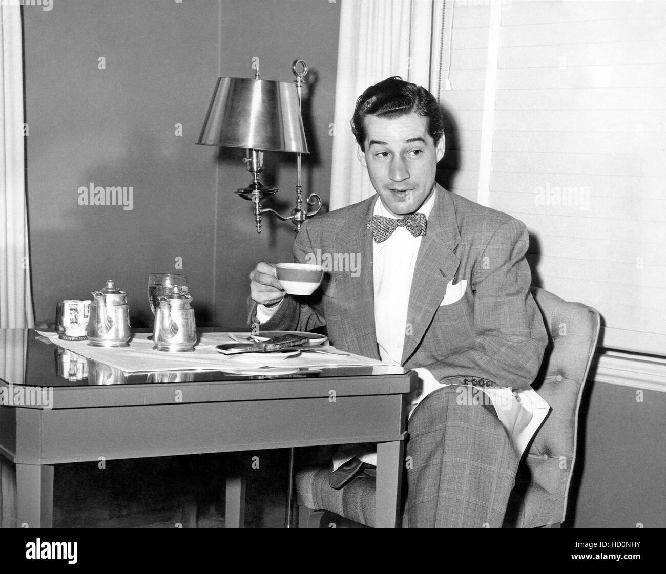 Bobby Jordan, celebrating National Iced Tea Week, July 1-8, ca. 1950 ...
