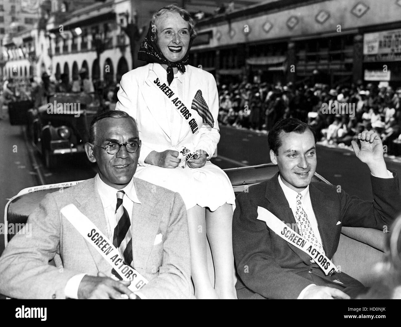 BORIS KARLOFF, ELISABETH RISDON and RUSSELL GLEASON, representing S.A.G ...