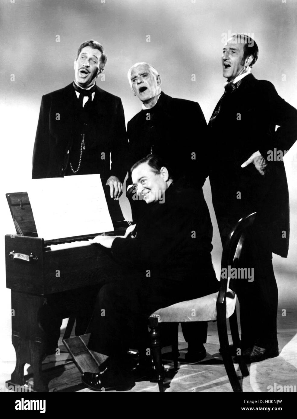 VINCENT PRICE, PETER LORRE, BORIS KARLOFF and BASIL RATHBONE gag it up ...