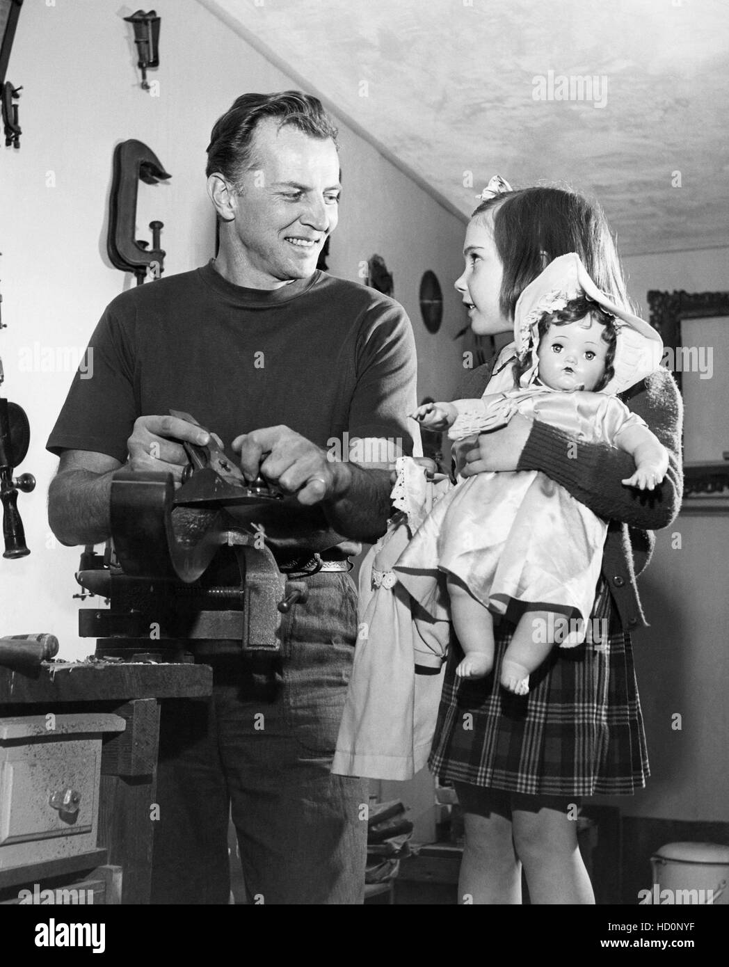 From left, Bruce Bennett, (aka Herman Brix), and his daughter ...