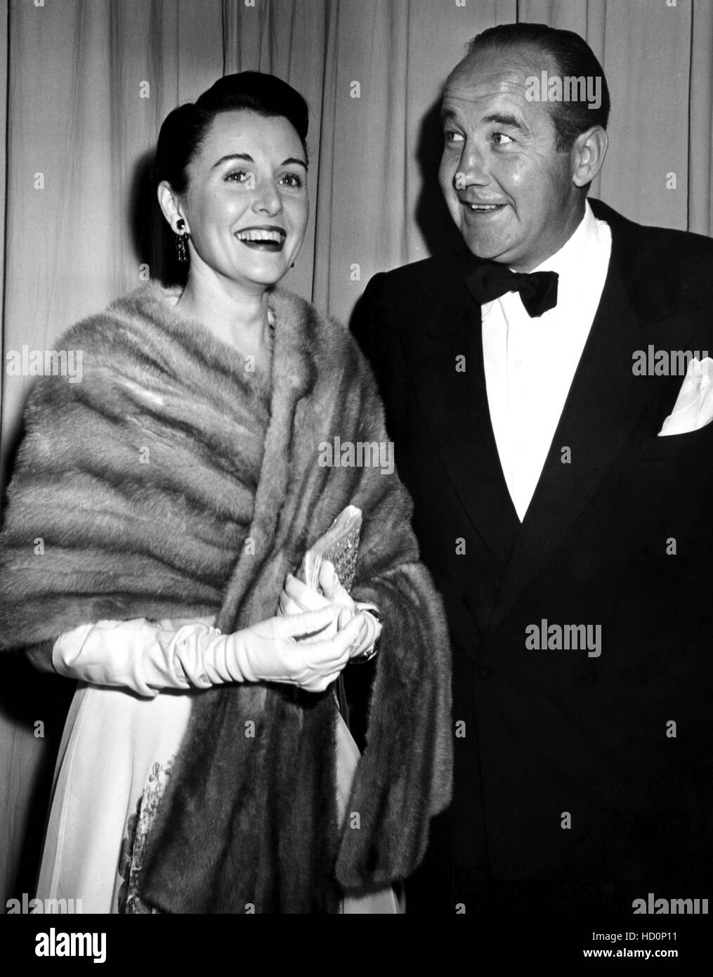 From left: Kay Griffith with husband Broderick Crawford, arriving at ...