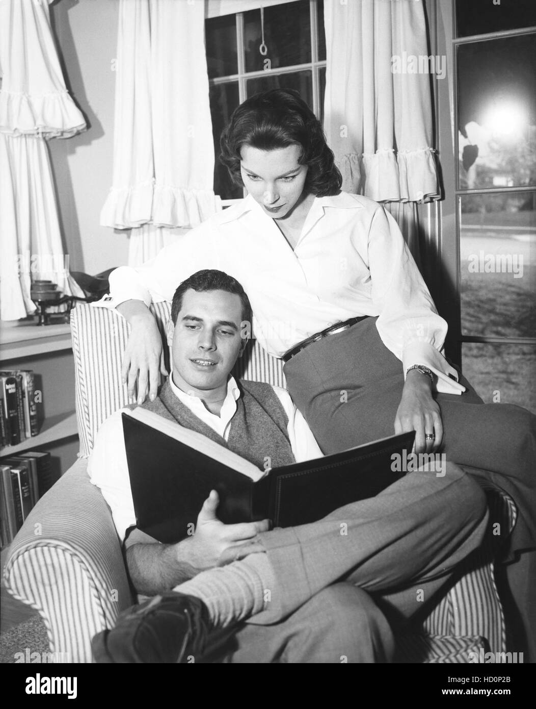 Bradford Dillman, left, and his first wife, Frieda Dillman, ca. late ...