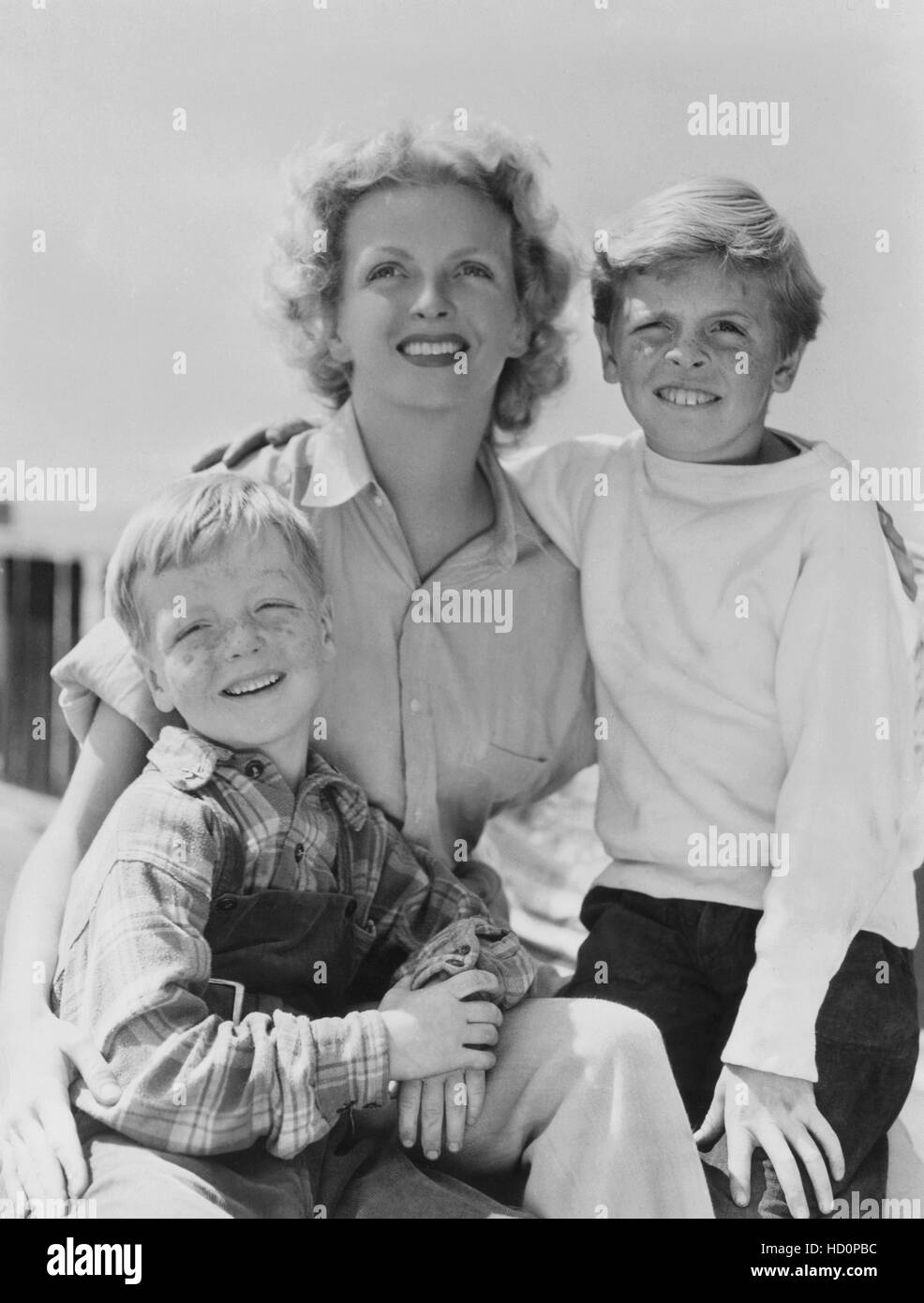 Butch Jenkins (front) with his mother doris Dudley and brother Jack ...