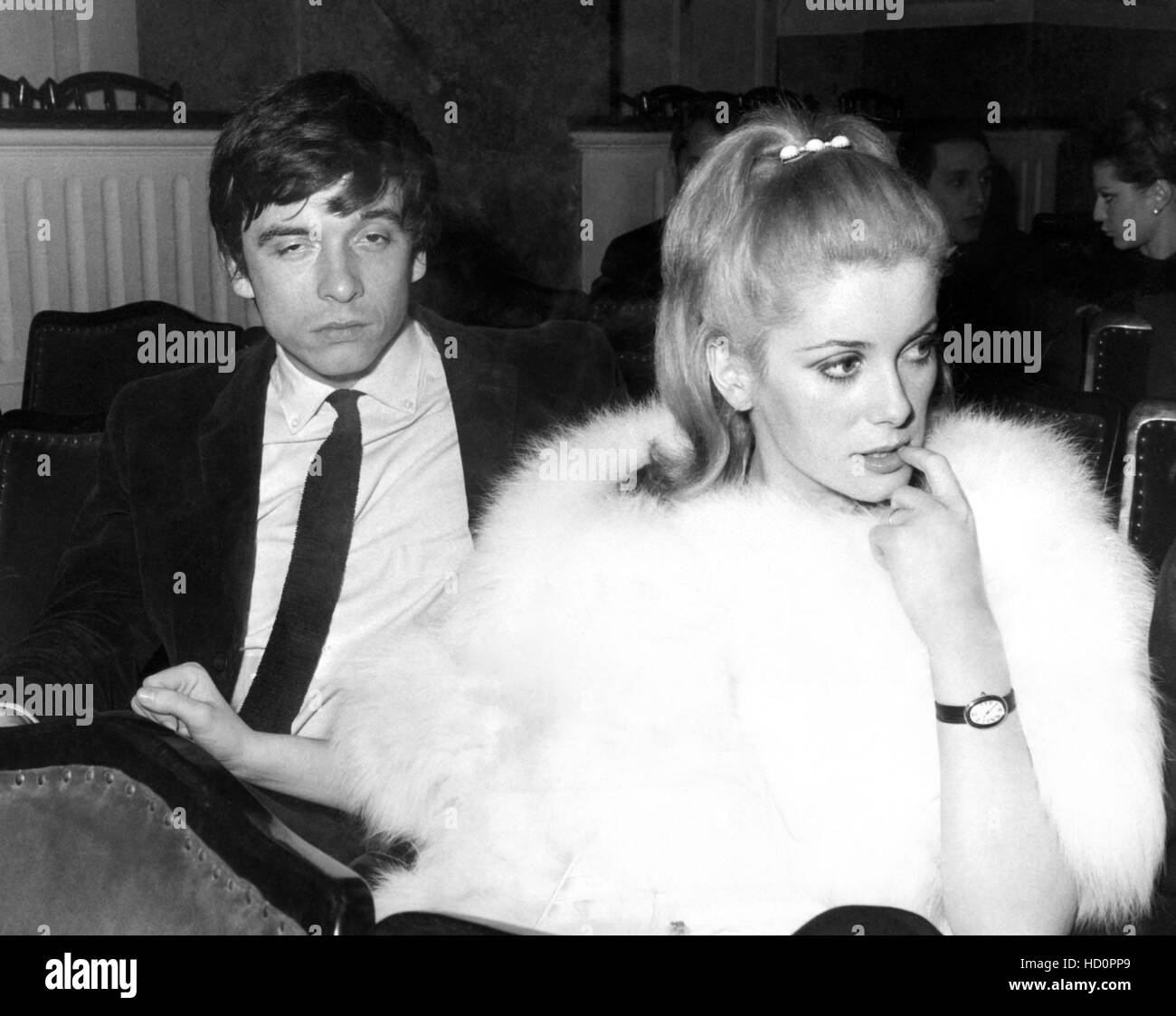 Catherine Deneuve with husband, David Bailey, ca. 1969 Stock Photo - Alamy