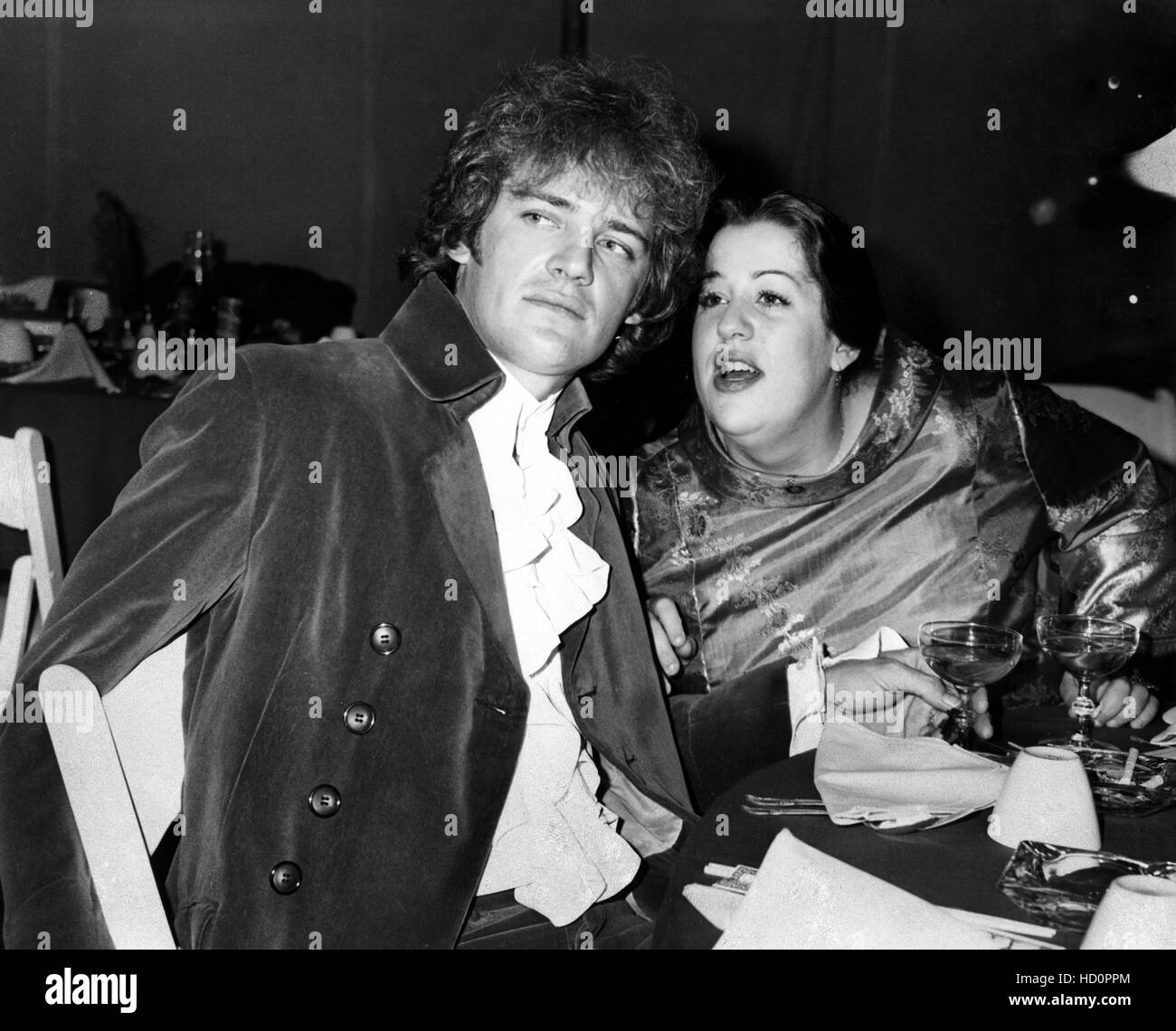 Cass Elliot (right), with musical engineer Lee Kiefer, 1968 Stock Photo ...