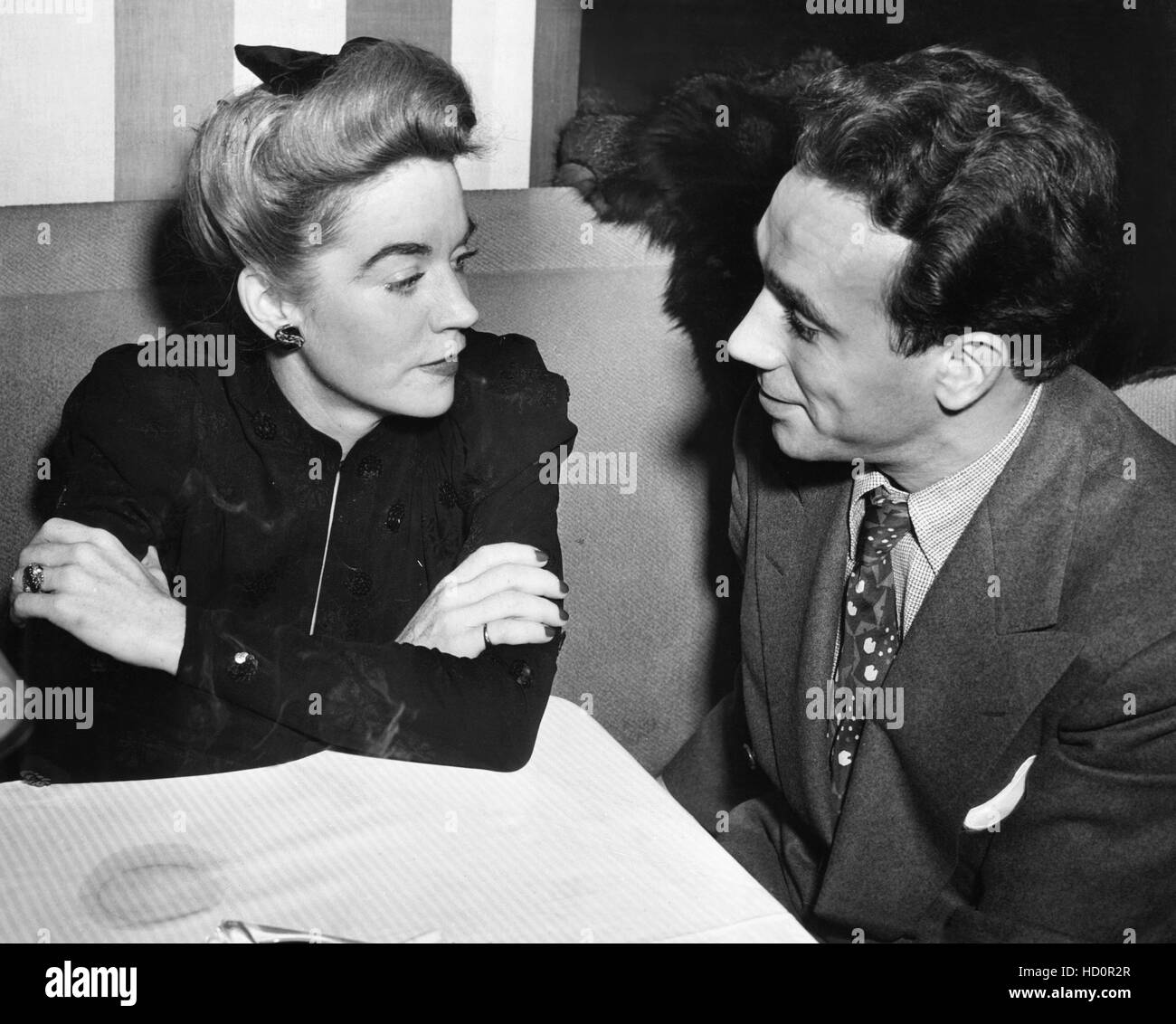 Dane Clark, right, and his first wife, Margot Clark, at the Mocambo ...