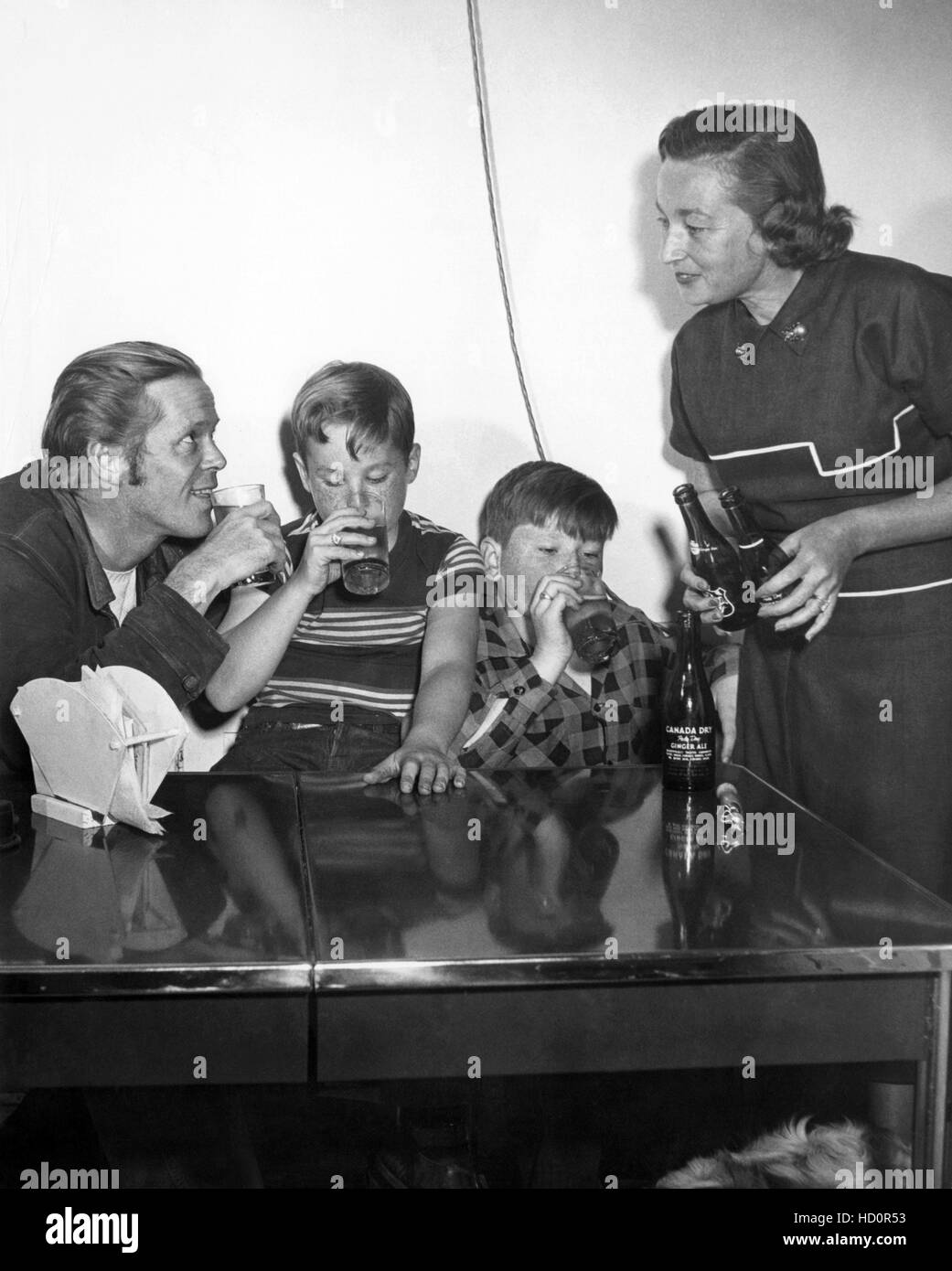 From left: Dan Duryea, Richard Duryea, Peter Duryea, Helen Duryea ...