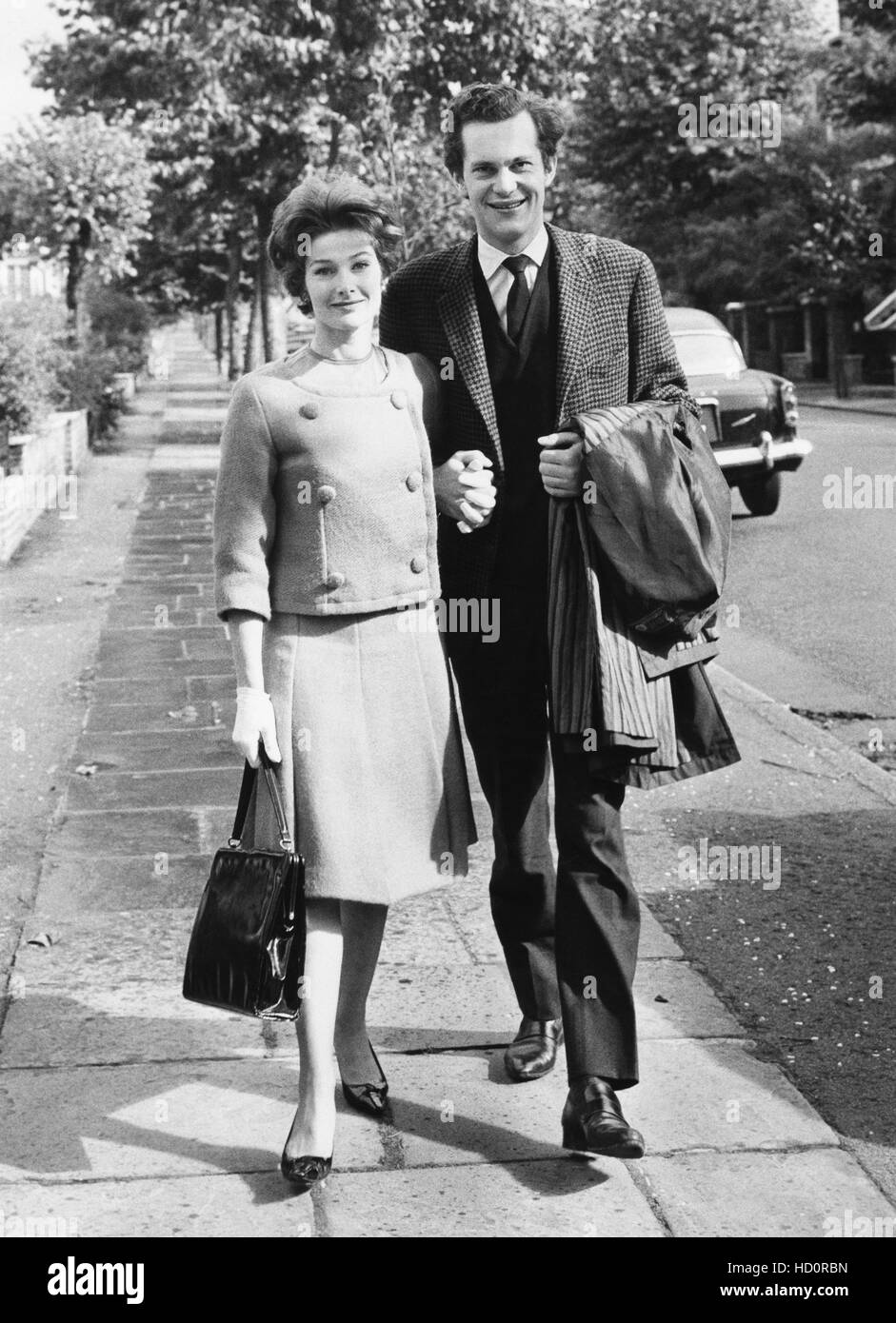 Daniel Massey, right, and his first wife, actress Adrienne Corri ...