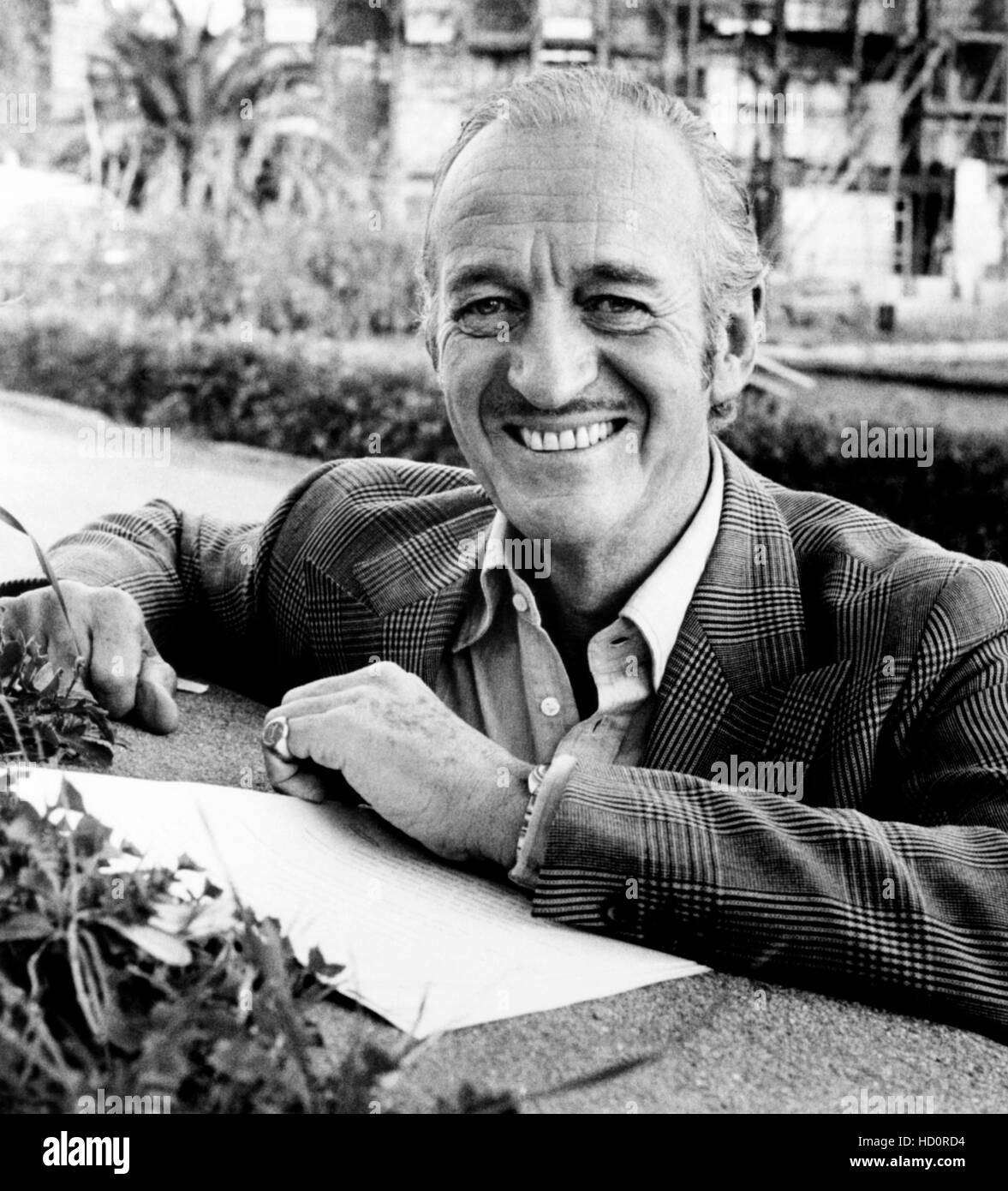 David Niven, 1970s Stock Photo - Alamy