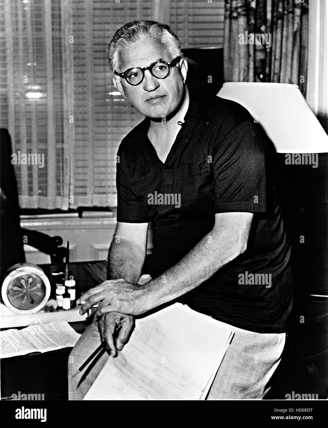 David O. Selznick, at his desk, mid-late 1950's Stock Photo - Alamy