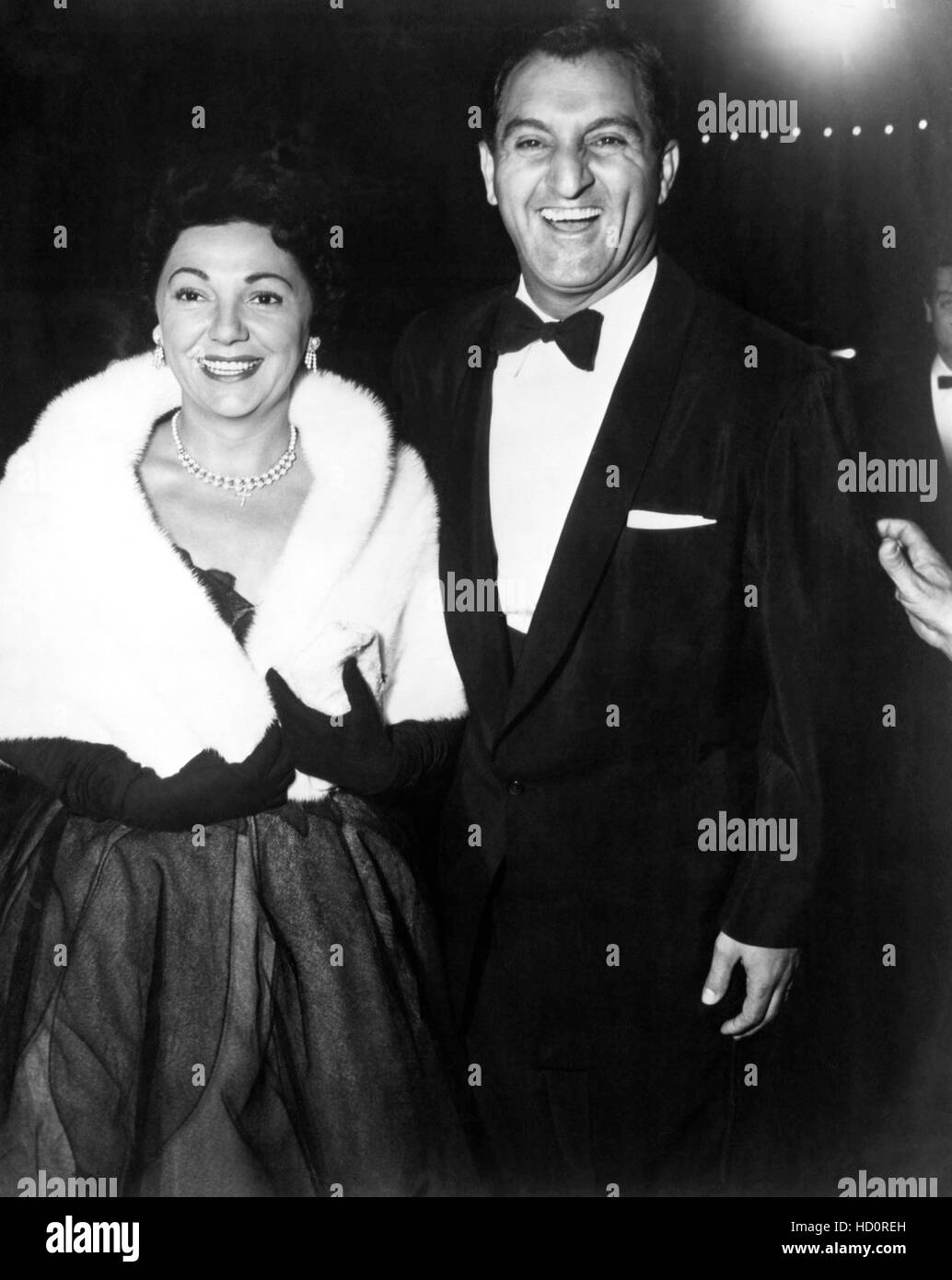 Danny Thomas and his wife, Rose, 1954 Stock Photo - Alamy