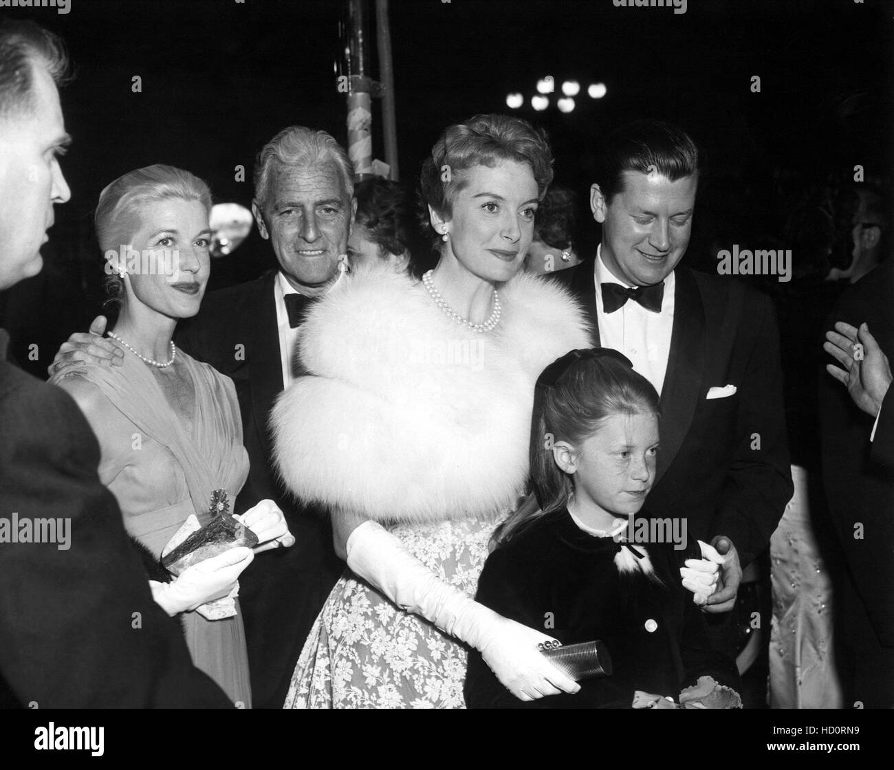 MR. AND MRS. BUDDY ADLER, DEBORAH KERR, daughter MELANIE BARTLEY and ...