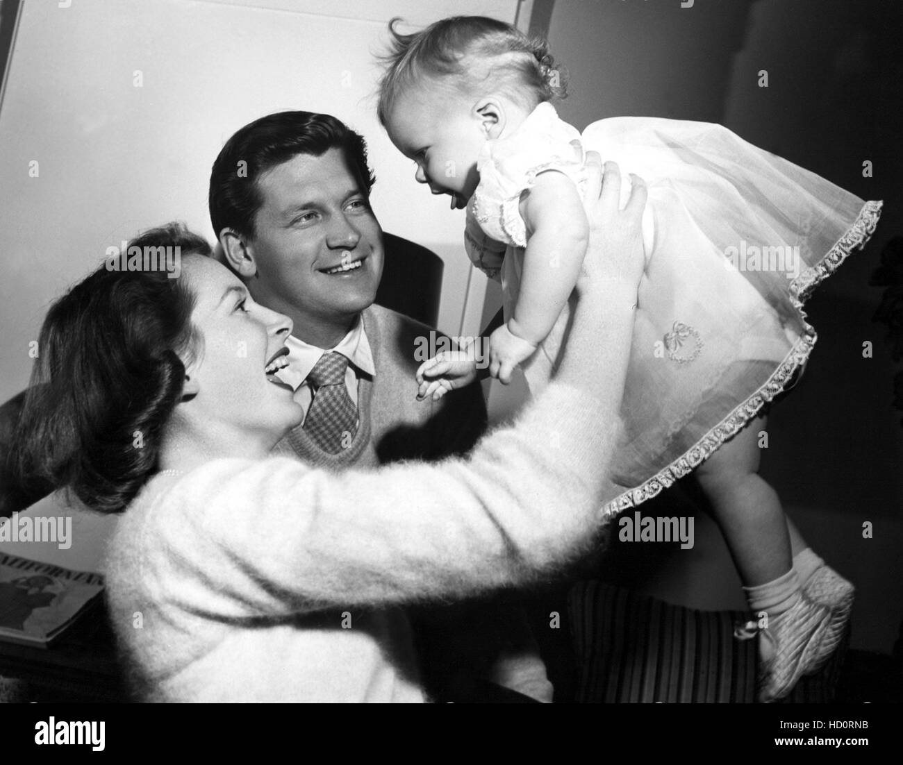 DEBORAH KERR with husband, ANTHONY BARTLEY and baby daughter MELANIE ...