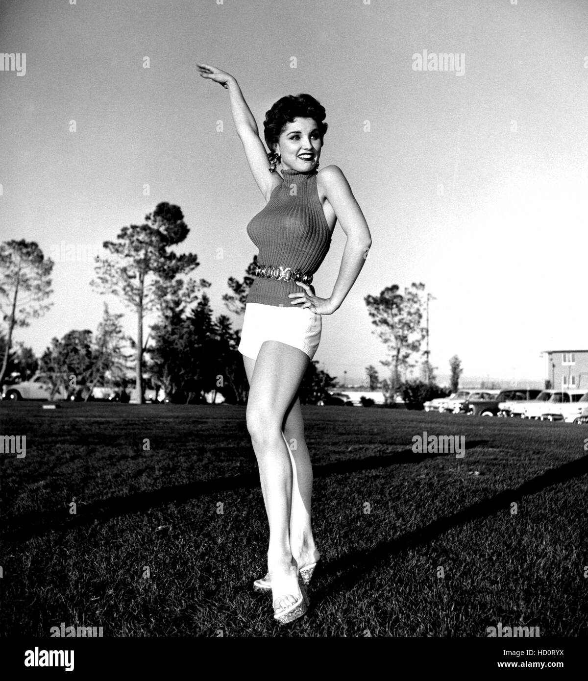 Hourglass figure 1950s Black and White Stock Photos & Images - Alamy