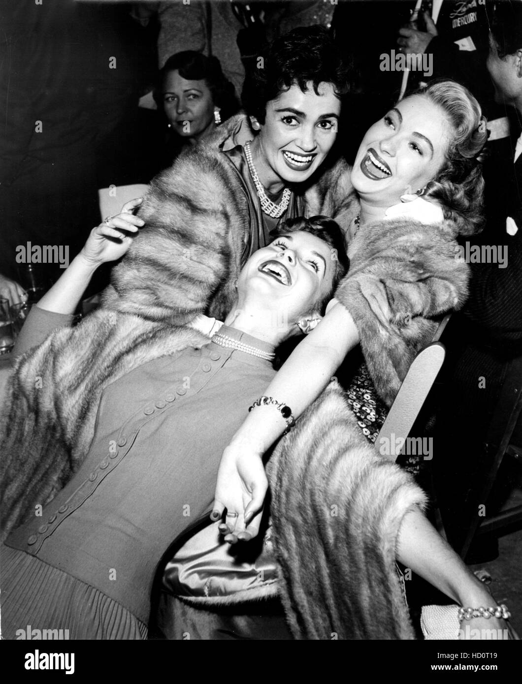 From left, actresses Susan Cabot, Debbie Reynolds, Lori Nelson, 1953 ...