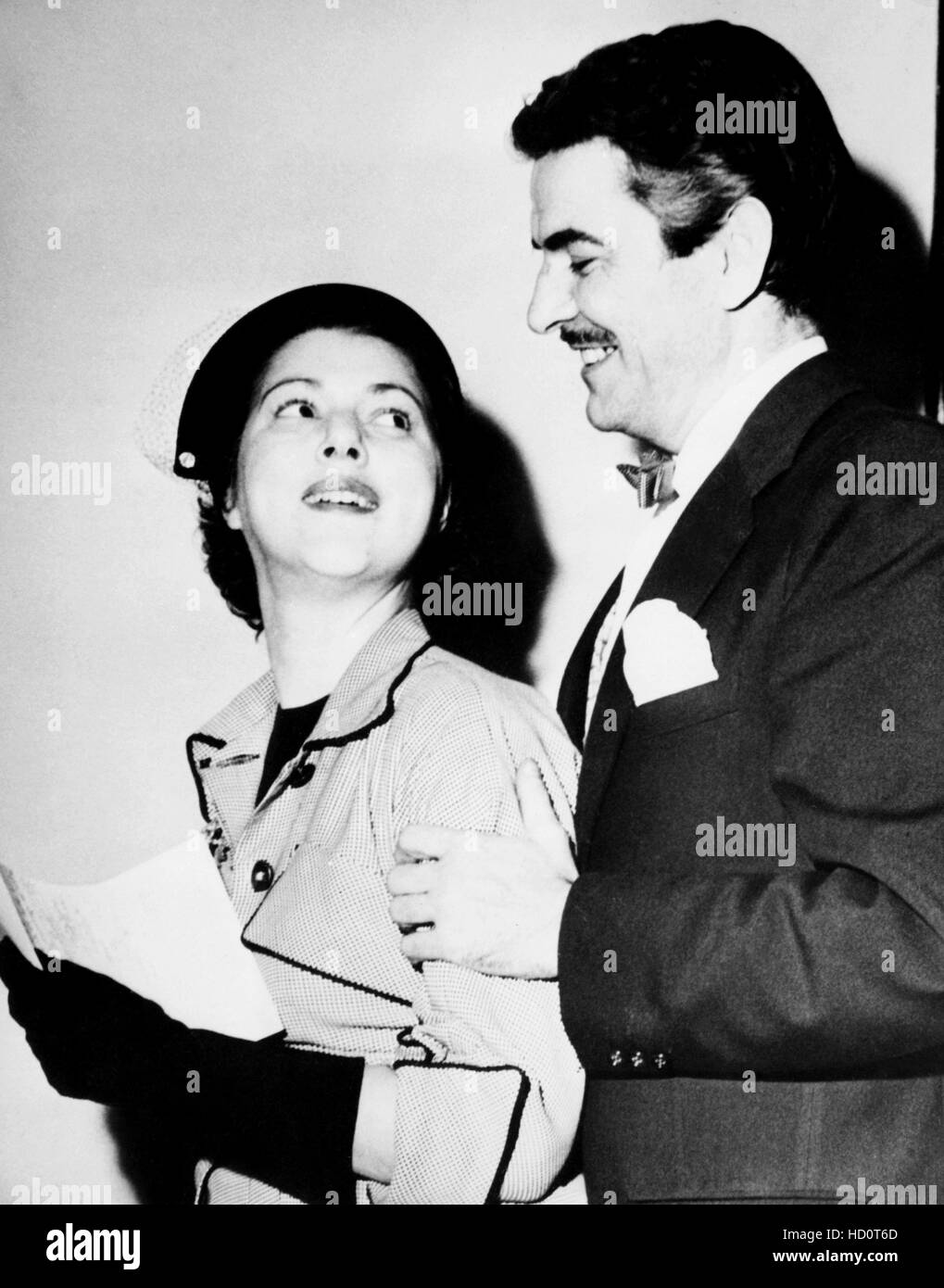 Diana Barrymore, left, and her third husband, actor Robert Wilcox ...