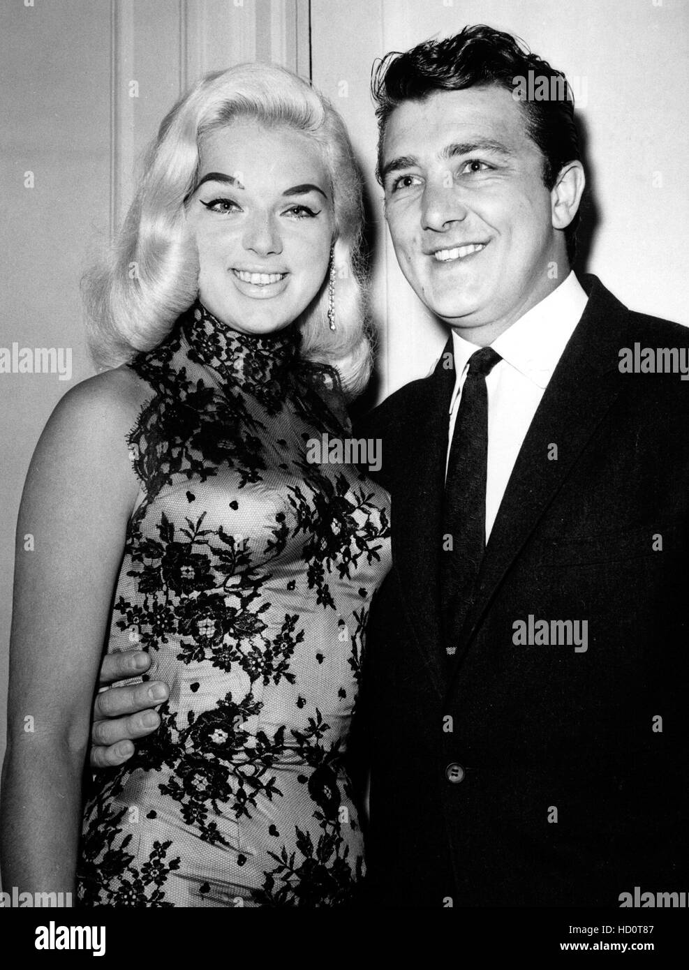 Diana Dors with 2nd husband Richard Dawson, 1959 Stock Photo - Alamy