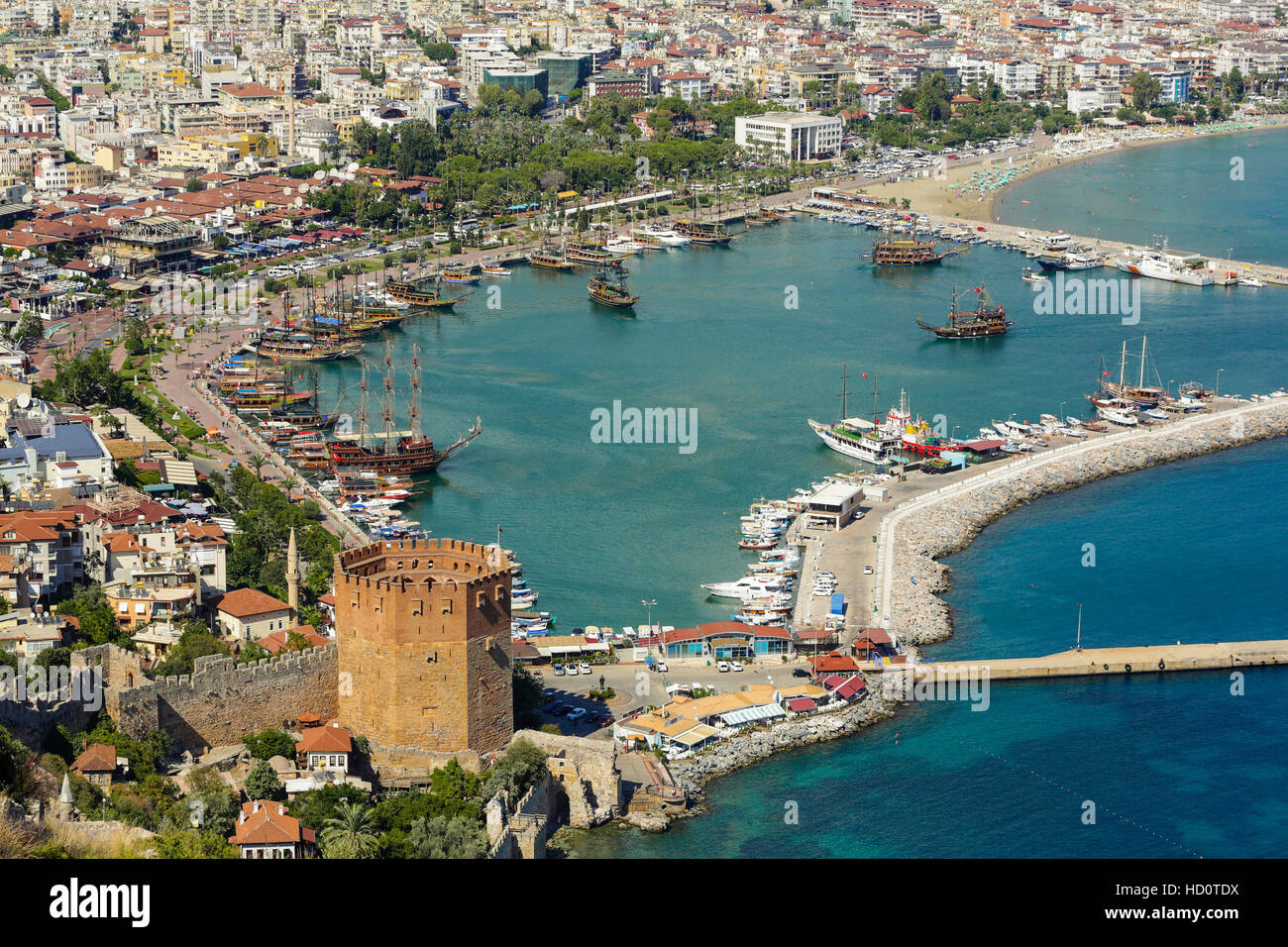 Alanya city view, Turkey Stock Photo - Alamy