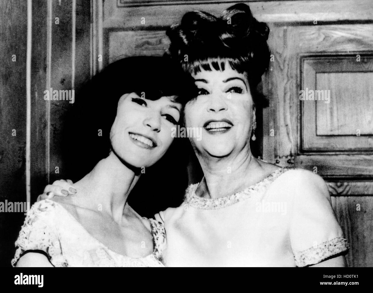 Ethel Merman, right, with her daughter, Ethel Six Geary, 1966 Stock ...