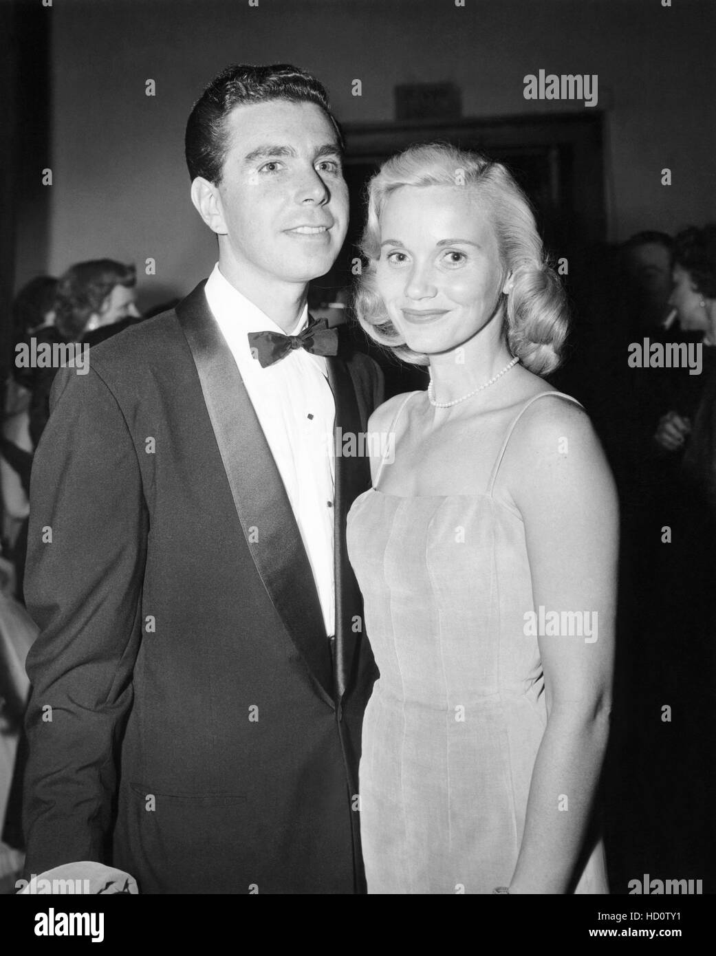Eva Marie Saint with her husband Jeffrey Hayden, ca. 1950s Stock Photo ...