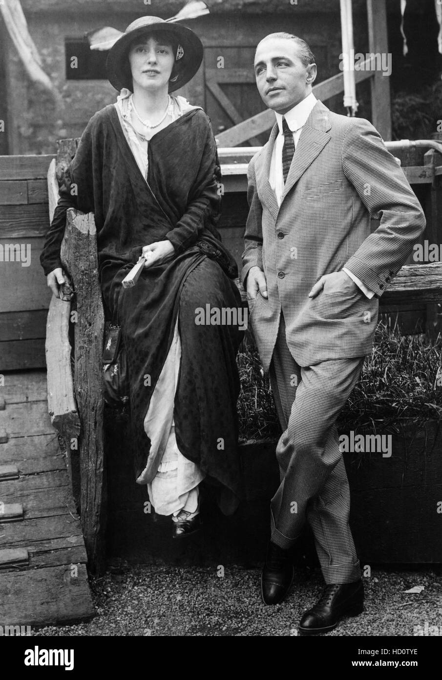 From left, Evelyn Nesbit, and her husband Jack Clifford, ca. late 1910s ...